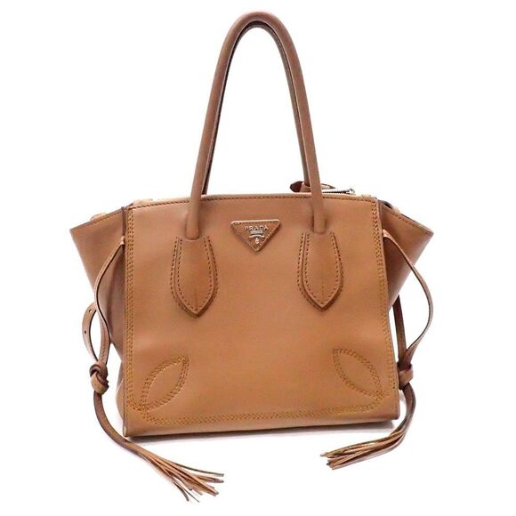Prada | Bags | Prada2 Way Bag Handbag Tote Bag Shoulder Bag Leather ...